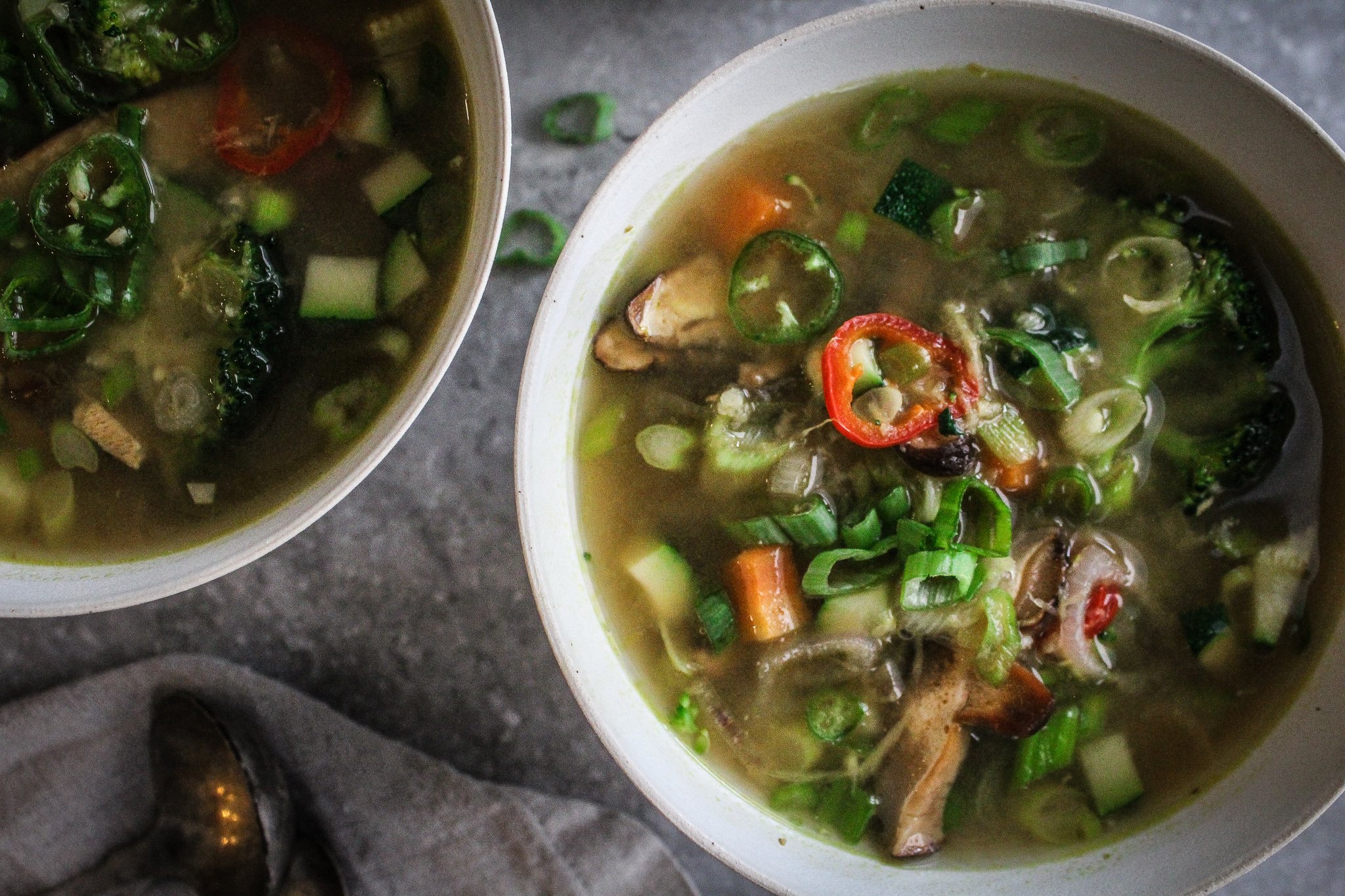 Ginger Miso Vegetable Broth - Naturally Nourished