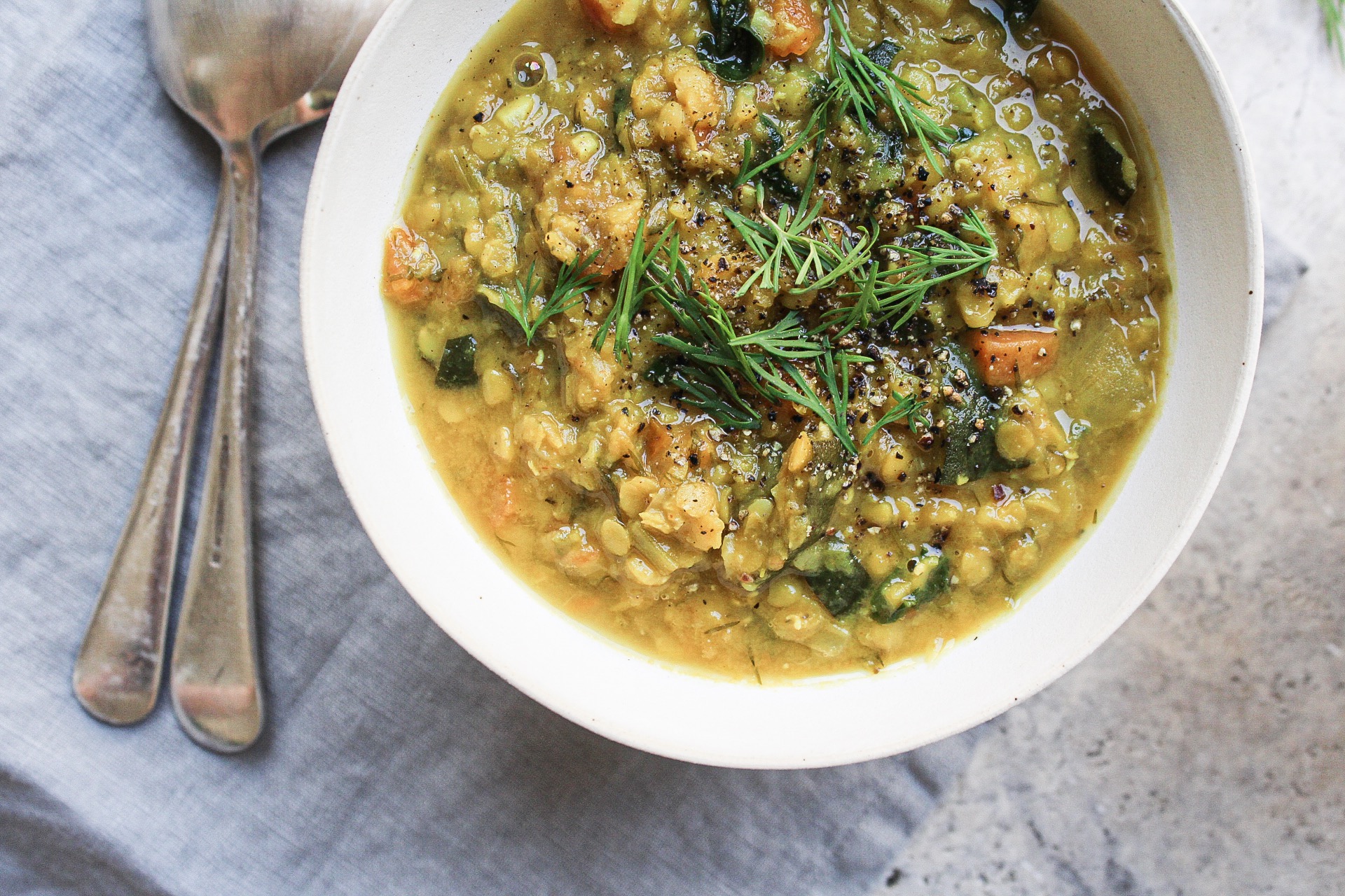 Vegetable Dahl with Dill - Naturally Nourished